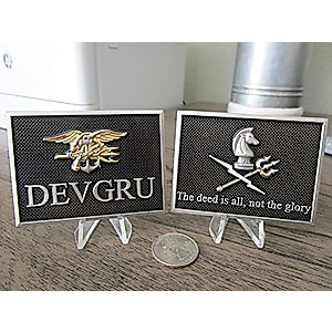 Set of Six Navy Seal Team Six Challenge Coins DEVGRU Squadrons Blue, Gold, Red, Silver, Grey & Black