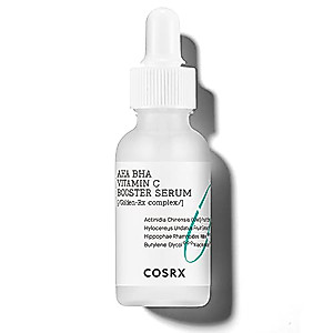 COSRX AHA BHA Vitamin C Booster Serum 1.01 fl. oz 30 ml, Face Serum, Brighten, Anti Aging, Plumping Skin, Natural, Fruit