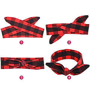 Mommy and Me Headband Set is Matching Headbands for Mother & Daughter, Gift for Mom & Baby Girl & Mom Headband Or Hairbands with Bunny Ears Headwrap for New Mom & Newborn Infant Toddle 12Pack/6sets