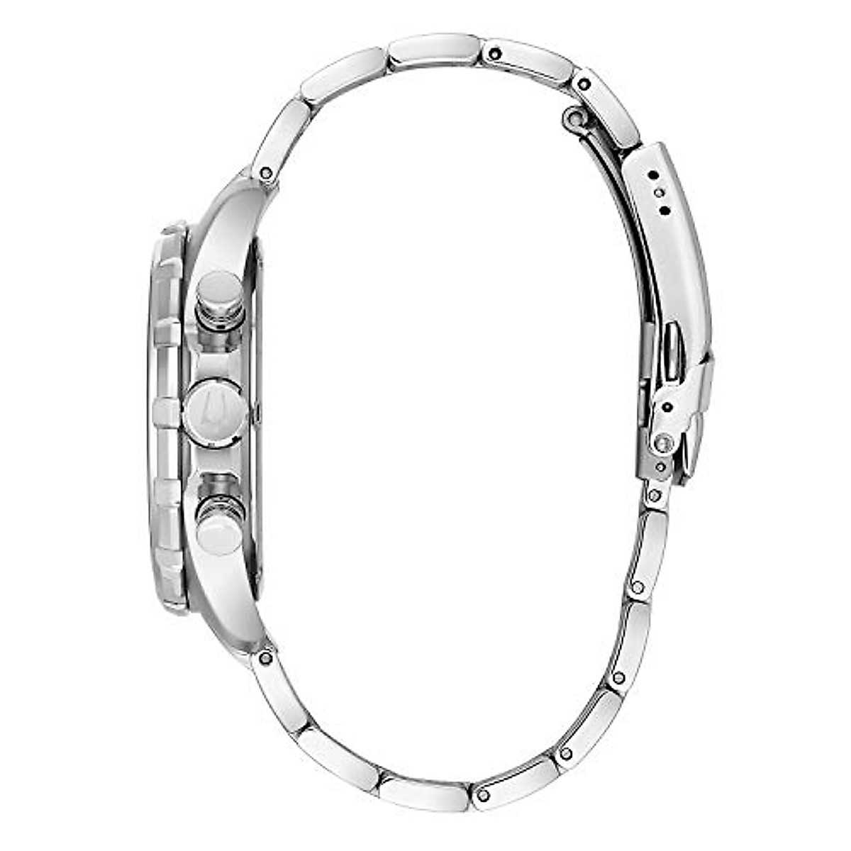 Bulova Men's Marine Star Series B Stainless Steel 6-Hand Chronograph Quartz Watch, Blue Dial Style: 96B256