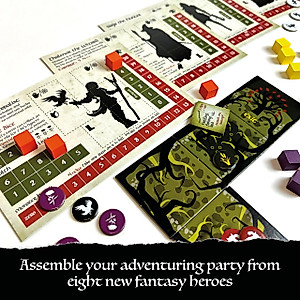 The Cursed Forest: Bag of Dungeon 2 is The 2nd Game in This Popular Series of Fantasy Adventure Board Games | A Complete Game and Expansion for BOD | 1-4 Players | Age 7+ | Simple-to-Play
