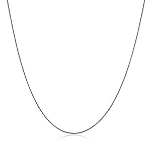 HZMAN Silver 1.2mm Width Stainless Steel Dainty Thin Round Snake Chain Necklace 16"-24'' inch Link for Women Men with Lobster Claw Clasp（16"