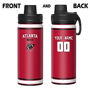ANTKING Atlanta Tumbler Travel Mug Coffee Cup Custom Name Number Gifts for Men Women Youth