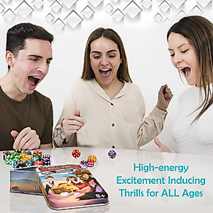 Roll The Bones Dice Game for Kids, Fast-paced Dice Game for Family Game Night, 2-6 Players Aged 5+, Pirate Dice Kids Games, Fun Family Game for Adults and Family, Easy to Learn