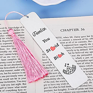 ACOTAR Bookmark for Women A Court of Thorns and Roses Merchandise Tamlin You Stupid Bit Book Mark for Acotar Fans Book Lovers Reader Birthday Christmas Inspirational Gift for Female Male Friends