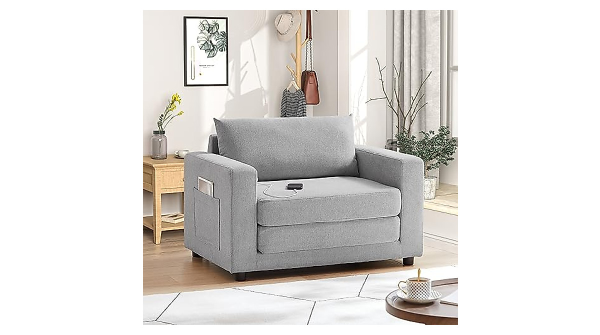 Convertible Sleeper Sofa Chair Bed for Small Spaces | Comfy Folding Couch