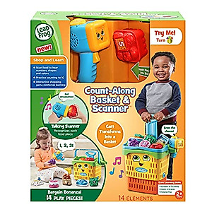 LeapFrog Count-Along Basket Scanner in Multicolor for 2-5 Year Olds