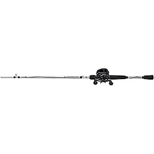 Abu Garcia Vengeance Low Profile Baitcast Reel and Fishing Rod Combo, Gray/Black, 7' - Medium Heavy - 1pc