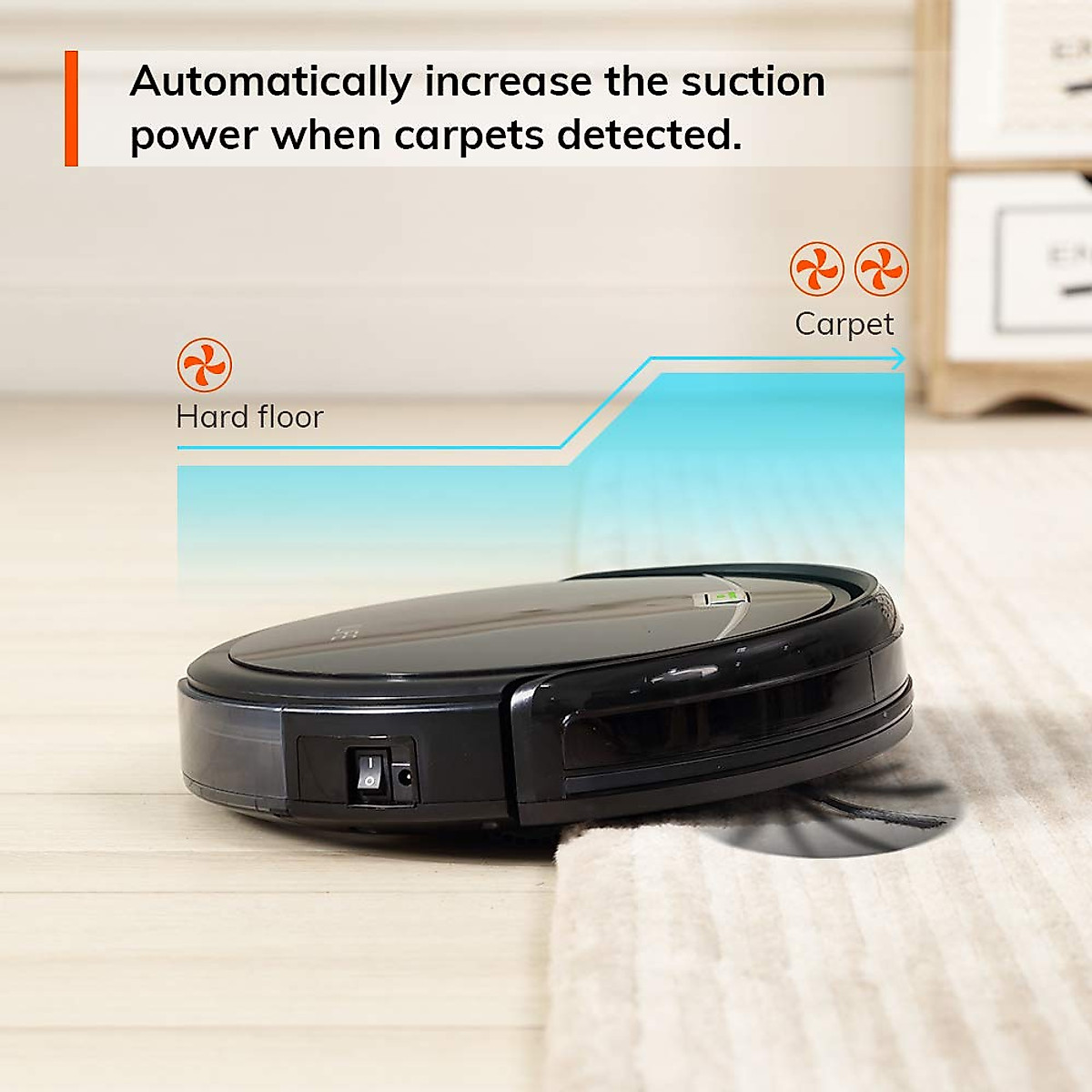 ILIFE A4s Pro Robot Vacuum Cleaner, 2000Pa Max, ElectroWall, Quiet, Automatic Self-Charging Robotic Vacuum Cleaner, Cleans Hard Floor to Medium Carpets, Black