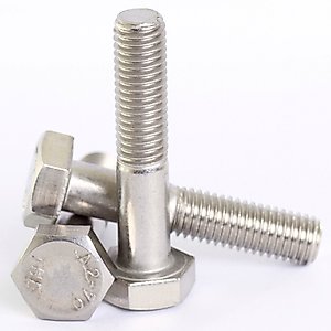 Bolt Base (8mm) M8 x 55 A2 Stainless Steel Hex Head Part Threaded Bolts Hexagon screws DIN 931 - 2 Pack