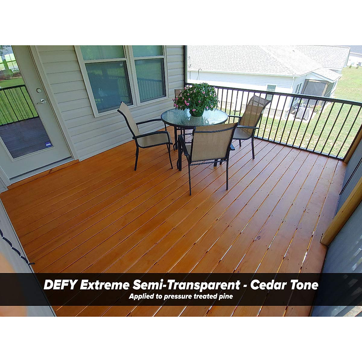 DEFY Extreme 1 Gallon Semi-Transparent Exterior Wood Stain, Cedar Tone