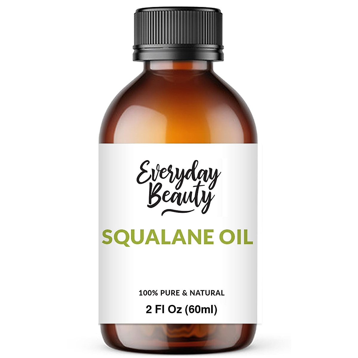 Squalane Oil - 100% Pure & Natural Plant Derived Facial Oil 2 Fl Oz - Cold Pressed and Unrefined Premium Grade Multipurpose Moisturizing Oil For Skin and Hair