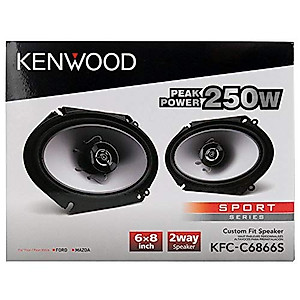 Kenwood KFC‑C6866S 6x8 2‑Way 250 Watt Car Stereo Speakers - Pair