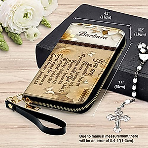 Jesuspirit Inspirational Christian Scripture You Are Beautiful Gifts - Religious Personalized Wristlet Wallets Faith Gift For Church Ladies - Spiritual Custom Leather Clutch Purse For Women Of God