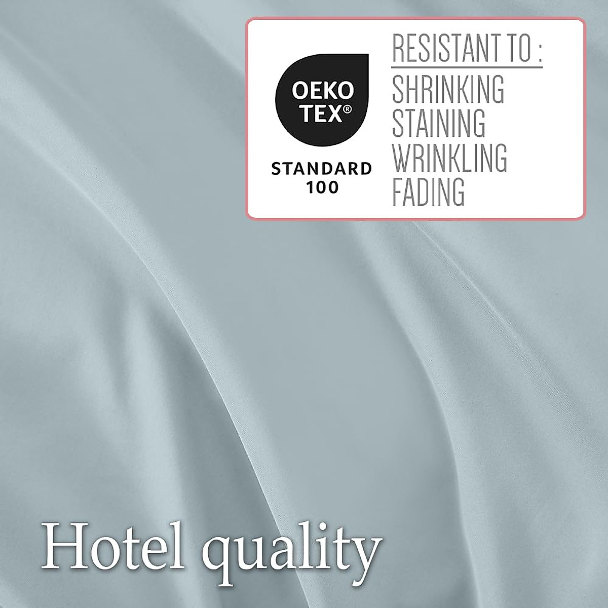 lalaLOOM Full Bed Sheet Set, Soft Microfiber Hotel Luxury Bedding, Extra Deep Pocket, 4 Piece Sheets and Pillowcase Sets, Breathable Wrinkle, Fade Resistant, Easy Care Machine Washable Linen, Sea Blue