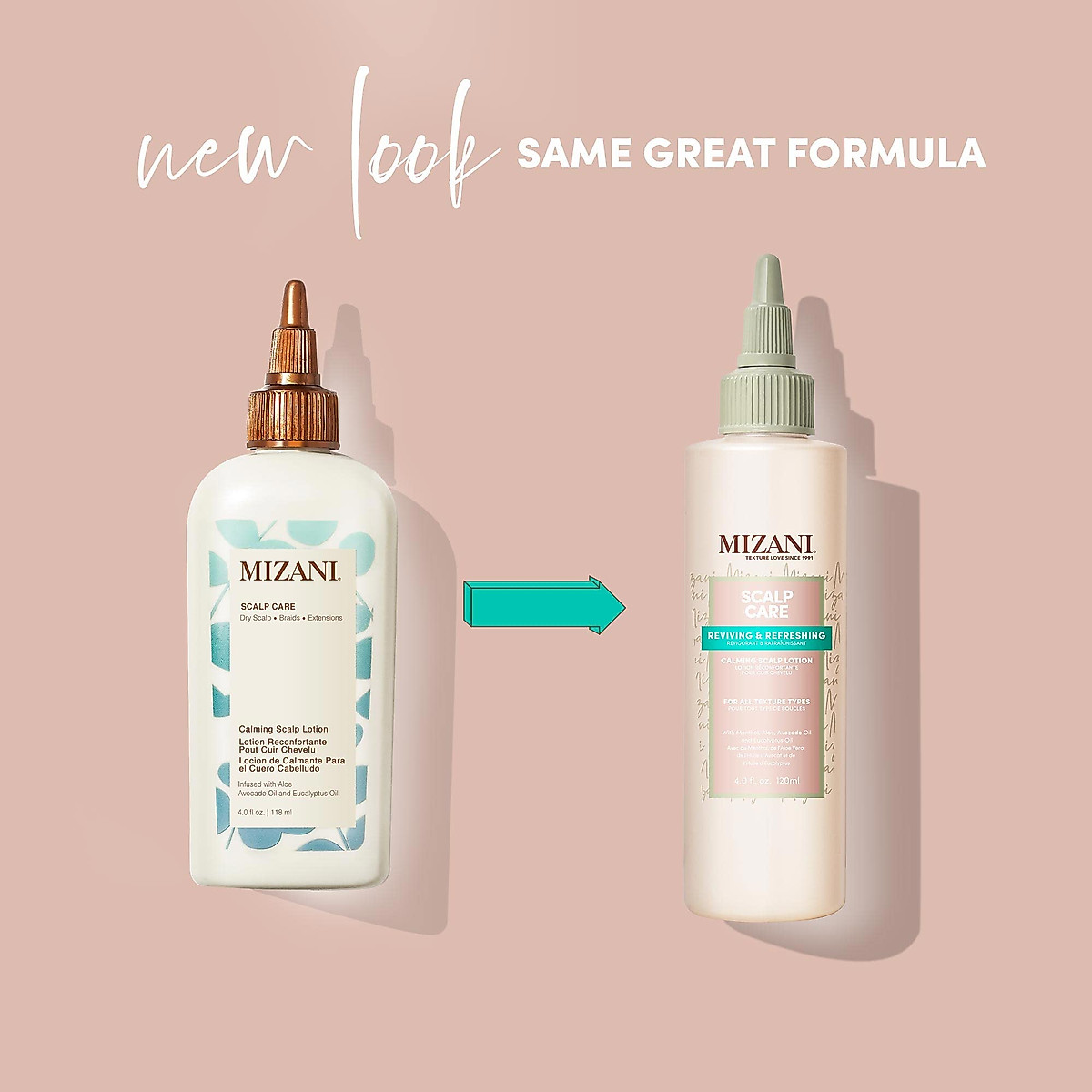 Mizani Scalp Care Calming Scalp Lotion |Dandruff Treatment | Nourishes & Soothes Scalp | For Curly Hair | 4 Fl Oz