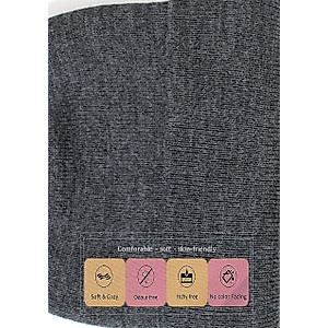 Urban Virgin 4 Packs Toddler Girls Winter Hats Infant Boys Beanie Soft Baby Caps Beanies Kids Knit Winter Hats 4Packs A-Darkgrey S(3Months-2T)