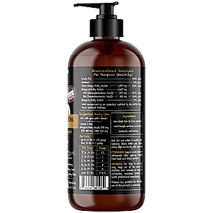 Deluxe Naturals Rich Omega-3 Fish Oil for Dogs & Cats | Natural EPA + DHA Fatty Acids for Shiny Coat, Reduce Itchy Skin, Support Joint Function, Immune & Heart Health, 32 FL OZ