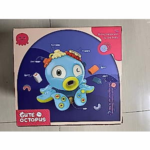 Baby Toys,MOJINO Infant Walker Toy,Octopus Crawling Crab Toy, Early Eduactional Learning Tummy Time Sensory Christmas Birthday Gift for Boy Girl Toddler and Kid