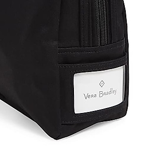 Vera Bradley Women's Cotton Lunch Bunch Lunch Bag, True Black - Recycled Cotton, One Size