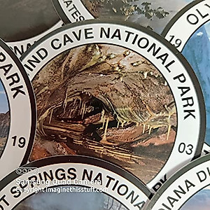 All 63 National Park Stickers - 3 inches Each