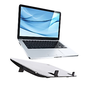 Mikikit 1pc Laptop Cooling Device Laptop Cooler Base Laptop Fan Cooling Pad Heat Dissipation Laptop Stand Notebook Cooling Support Laptop Cooling Pad Notebook Stand White Ice Pad Computer