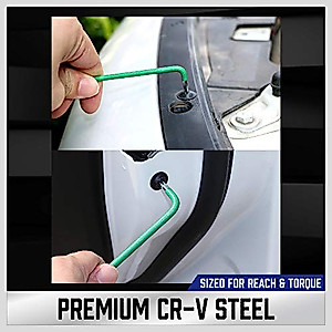 HORUSDY Hex Key Allen Wrench Set, SAE & Metric Star Long Arm Ball End Hex Key Set, Industrial Grade Allen Wrench Set