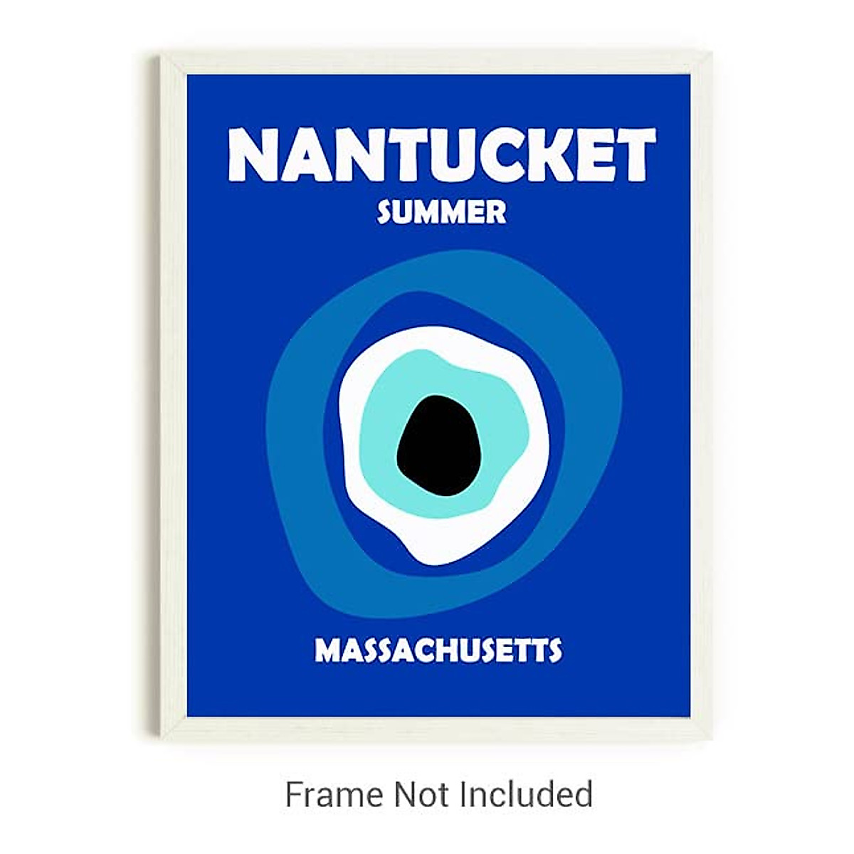 Preppy Travel Prints No.16 Wall Art Decor - 8x10 UNFRAMED Abstract Aesthetic Boho Indie Matisse-Inspired Gift for Girls,Teens,Women. Set of 6 USA Beaches.