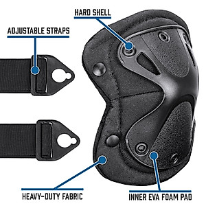 Barska CX-400 Elbow and Knee Pads, Black