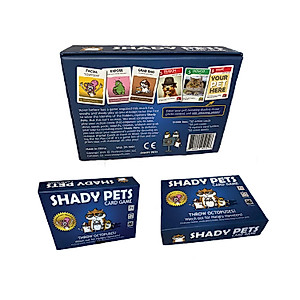Shady Pets Card Game - Fun Family Card Game for Teens, Adults, and Kids, 2-6 Players, Gift Idea, Perfect for Game Night, Birthday, Travel, and Parties