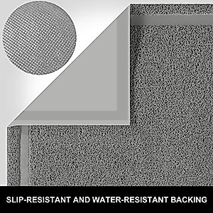 SHUNAI Dog Mat for Food and Water Under Bowl and Feeder, 35 x 24 Inches Large Dog Bowl Life Food Pet Mats for Dogs and Cats, Silicone Non Slip for Floors, Easy to Clean