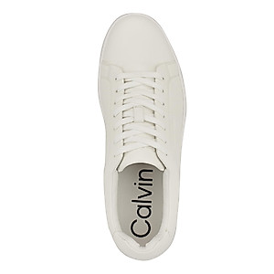 Calvin Klein Men's Falconi Sneaker, White, 13