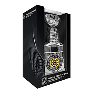 The Sports Vault NHL Boston Bruins 8-inch Stanley Cup Champions Trophy Replica, Silver