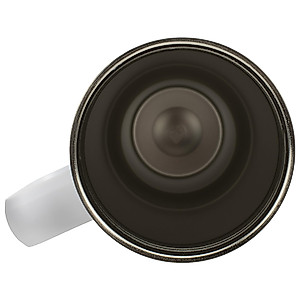 Elanze Designs Elephant Strength Loyalty Animal Traits 40 oz. Stainless Steel, Large Water Bottle Coffee Mug, Spill & Leak Resistant, Thermal Travel Tumbler with Handle, Lid & Straw, White