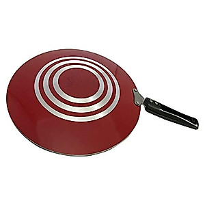 DBY Roti Pan Nonstick Chapati Tava Griddle Tawa Cooking Utensil Cookware Easy pancakes omelette fried eggs bread Cookware Best Crepes Pan Rounded Base durable Roti Paratha pan Round Griddle (285 mm)