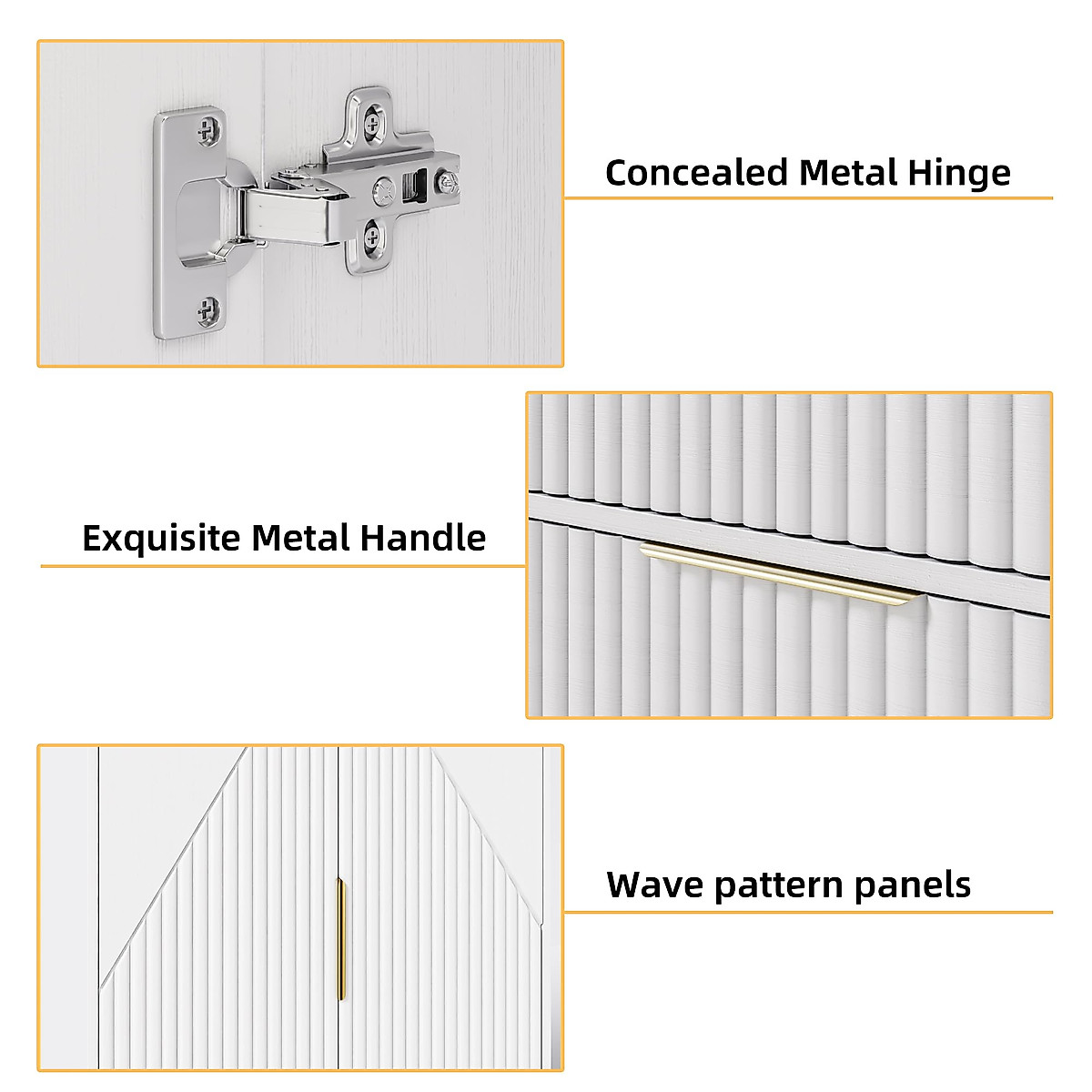 71.7 " Wardrobe Armoire Wooden Closet with 2 Doors and 3 Drawer, Bedroom Armoire with Hanging Rod Shelf, Large Capacity Storage Wardrobe Armoire, Freestanding Wooden Closet Storage Cabinet White