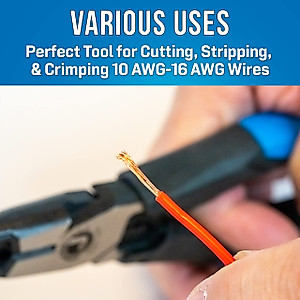 Jonard Tools WSC-1016 Heavy-Duty Wire Stripping Pliers, 10-16 AWG