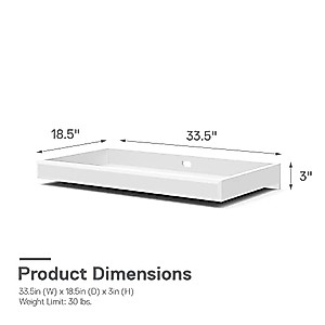 Little Seeds Aviary Changing Dresser Topper, White