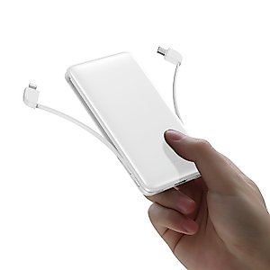 12000mAh Portable Charger IPhone Power Bank External Battery Pack 22.5W/PD20W Fast Charging With Built In LT/Type-C Cables And USB Output For IPhone15/14/13 series Samsung Cell Phones And More