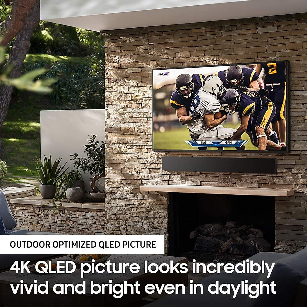 SAMSUNG 55-inch Class QLED The Terrace Outdoor TV - 4K UHD with Alexa Built-in & HW-LST70T 3.0ch The Terrace Soundbar w/ Dolby 5.1ch