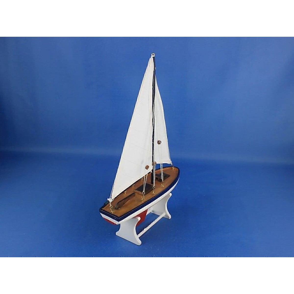 Hampton Nautical It Floats 12" American Floating Sailboat Hampton Nautical Model Ship, Fully Assembled (Not a Kit)