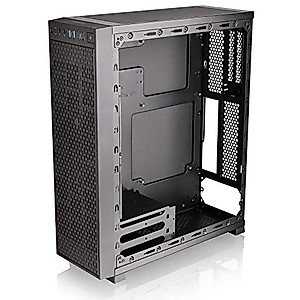 Thermaltake Core G3 Black Slim Small Form Factor ATX Perforated Metal Front and Top Panel Gaming Computer Case 2.0 Edition with Two 120mm Front Fan Pre-Installed CA-1G6-00S1WN-A0