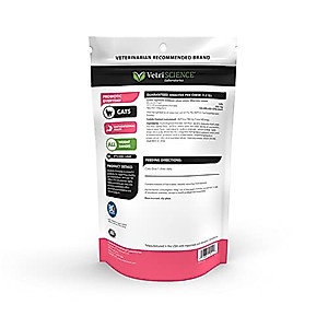 VetriScience Probiotic Everyday for Cats, Digestive Support Supplement, Duck Flavor, 60 Bite Sized Chews - Probiotics and Prebiotics, GI and Immune Support