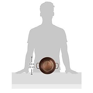 Thirstystone Copper Urban Farm Finish Balti Dish w/Handles