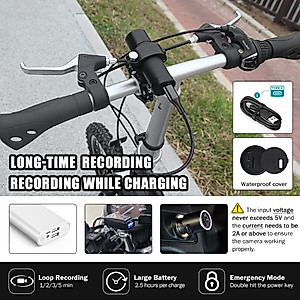 VSYSTO K5X 2K Ultra HD Wi-Fi Action Dash Camera for Motorcycle and Bike Riding, Mini Body Helmet Cam with 170° Wide Angle, Waterproof Lens and Night Vision(Helmet & Handlebar Mounts Included)