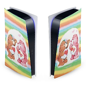 Head Case Designs Officially Licensed Care Bears Rainbow Classic Vinyl Faceplate Sticker Gaming Skin Case Cover Compatible with Sony Playstation 5 PS5 Digital Edition Console