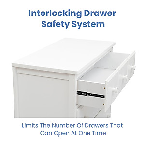 Delta Children 3 Drawer Dresser, Greenguard Gold Certified, White