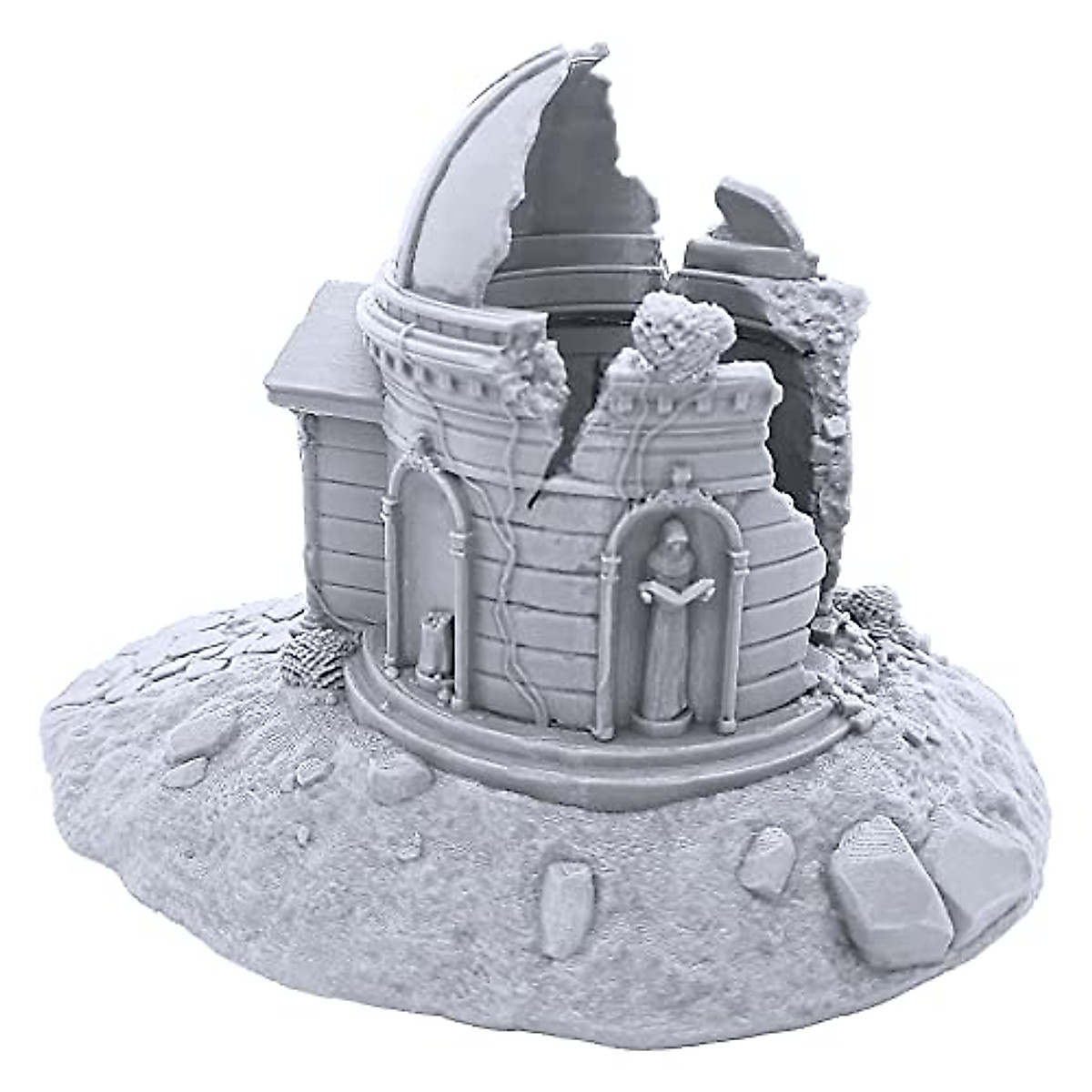 Hallowed Mausoleum by Printable Scenery, 3D Printed Tabletop RPG Scenery and Wargame Terrain 28mm Miniatures