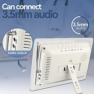 Retekess T114 Caregiver Pager,Wireless Calling System,15 Level Volume,10 Waterproof Alert Call Buttons for Clinic,Hospital,Nurses Station