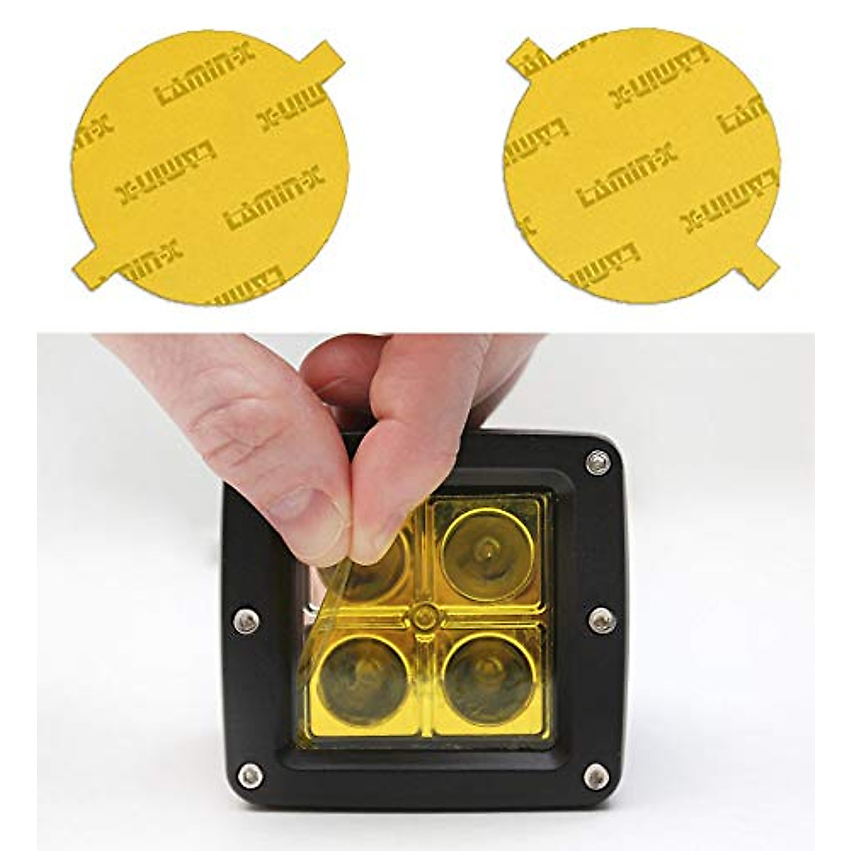 Lamin-x Custom Fit Yellow Fog Light Covers For Toyota Tacoma (05-11)